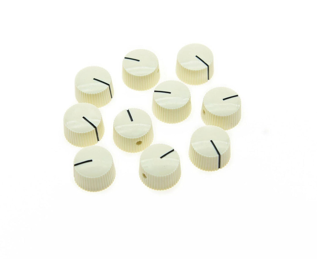 10pcs Ivory Vintage Style Barrel Guitar AMP Knob Amplifier Knobs – Big ...