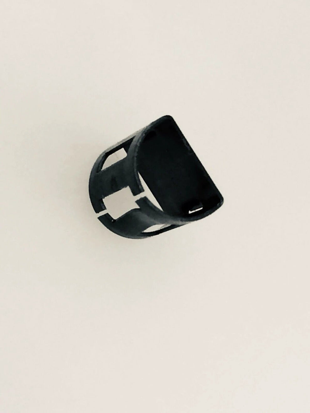 FOUR Metal "D" Knob Inserts For Old Antique Tube Radio Half Moon/D sha ...